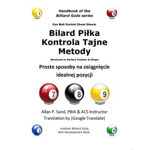 Cue Ball Control Cheat Sheets (Polish) Paperback, Billiard Gods ...