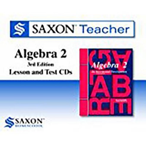 Saxon Homeschool Algebra 2 3rd Ed. Teacher Lesson & CDs Other, Saxon ...