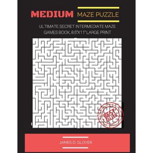 Medium Maze Puzzle: Ultimate Secret Intermediate Maze Games Book 8.5x11 ...