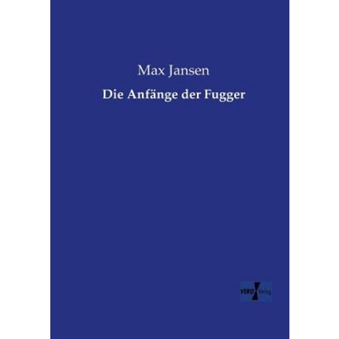 Die Anfange Der Fugger Paperback, Vero Verlag - 가격 변동 추적 그래프 - 역대가