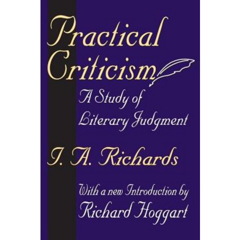 Practical Criticism: A Study of Literary Judgment Paperback, Routledge ...