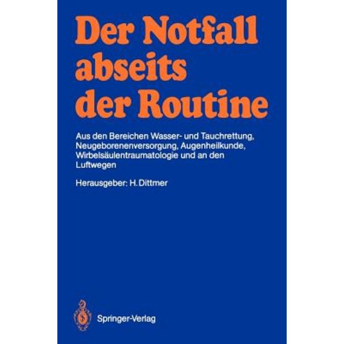 Der Notfall Abseits Der Routine: Aus Den Bereichen Wasser- Und ...