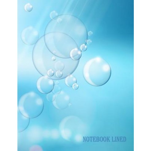 Notebook Lined: Blue Shiny Bubbles: Notebook Journal Diary 110 Pages 8. ...