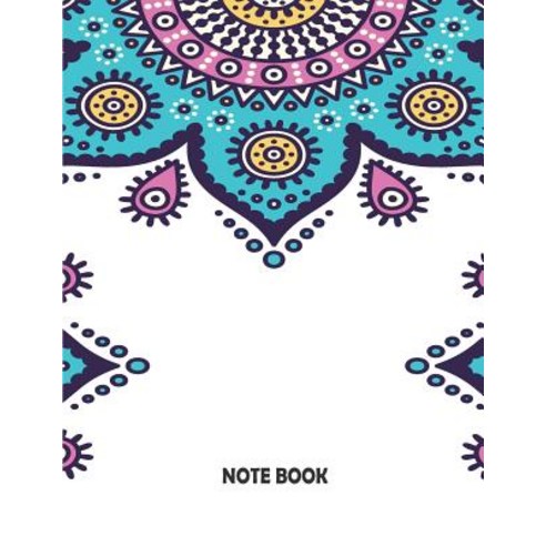 Notebook: Mandala Blue Cover Notebook Journal Diary 110 Lined Pages 8.5 ...